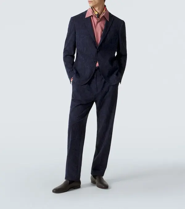 Etro Printed Jersey Blazer