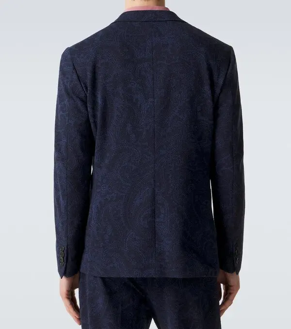 Etro Printed Jersey Blazer