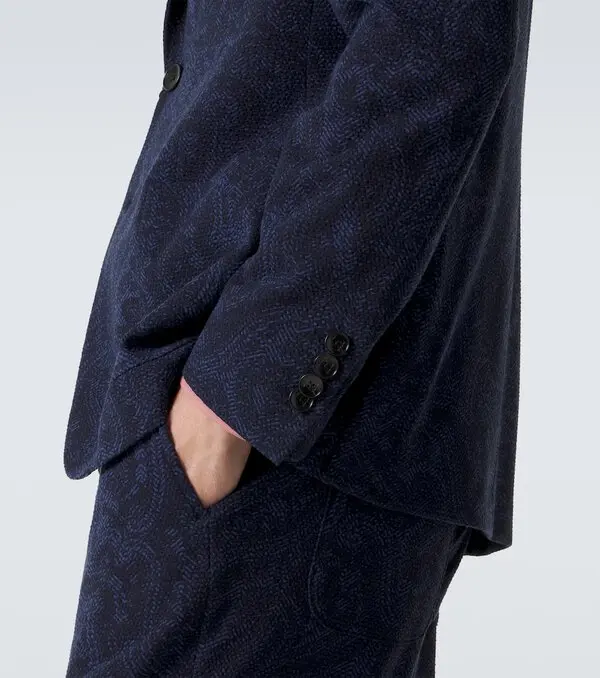 Etro Printed Jersey Blazer