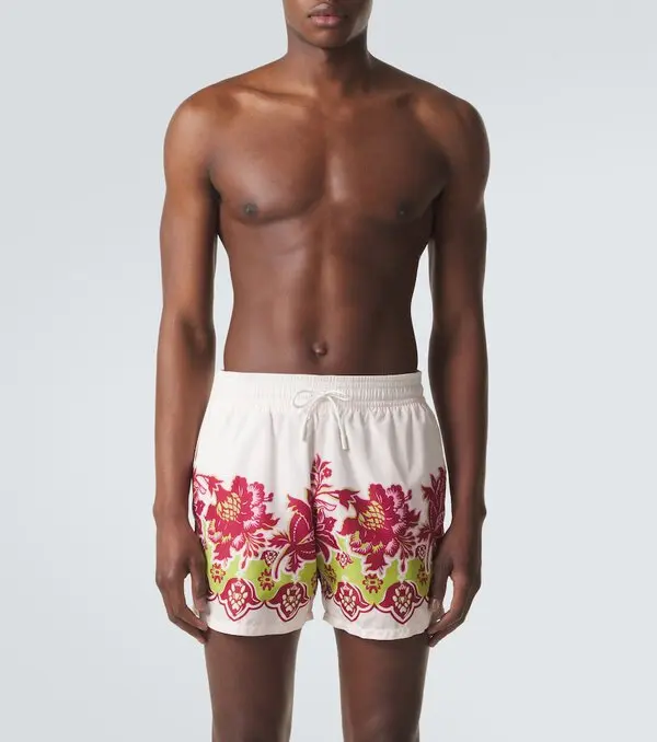 Etro Floral Swim Trunks - White