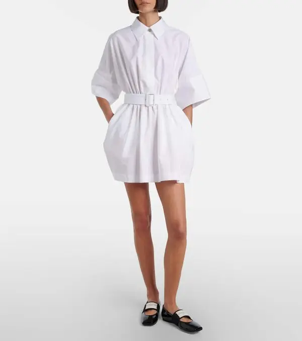 Givenchy Cotton Poplin Shirt Dress - White