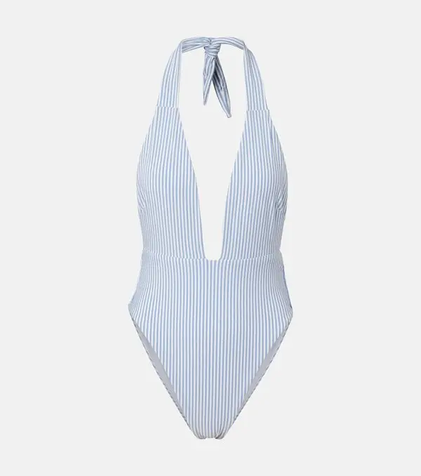 MONTCE Tropez Striped One Piece Swimsuit - Blue