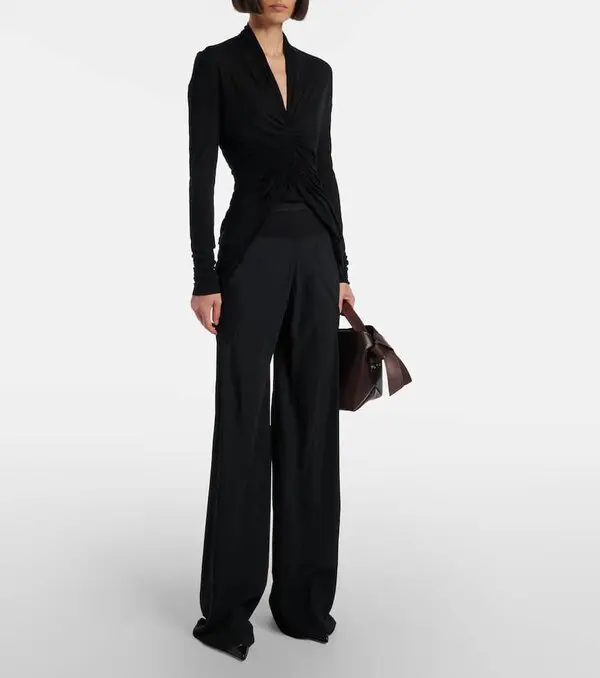 Rick Owens Satin Wide-leg Pants