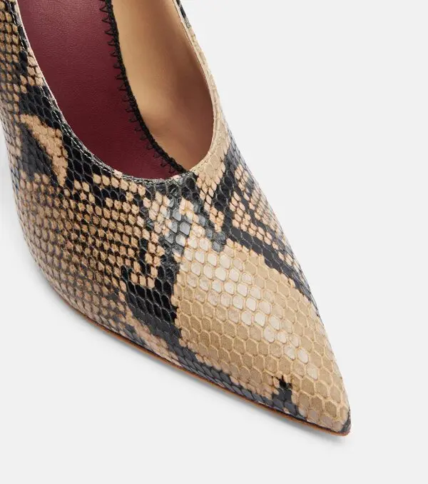 Magda Butrym 115 Snake-effect Leather Pumps