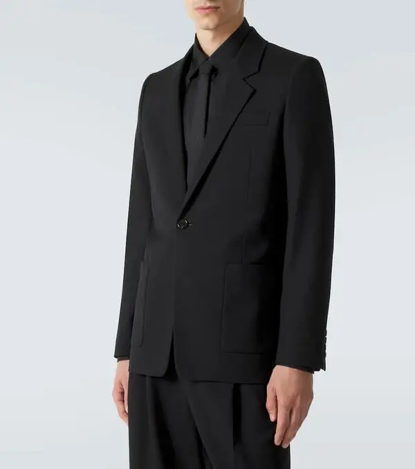 Saint Laurent Wool Gabardine Blazer
