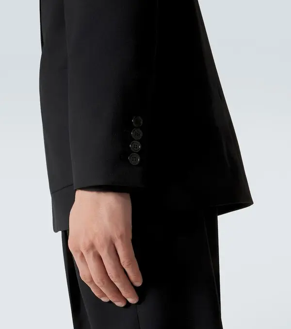 Saint Laurent Wool Gabardine Blazer