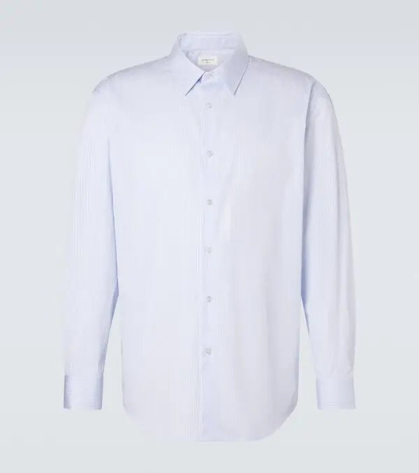 Saint Laurent Striped Cotton Shirt - White