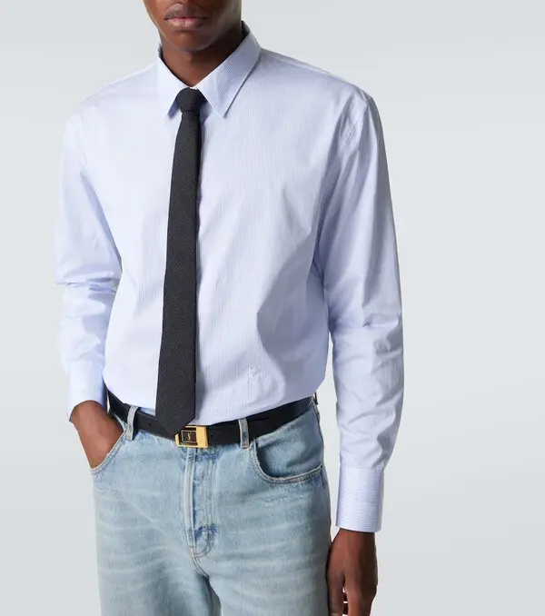 Saint Laurent Striped Cotton Shirt