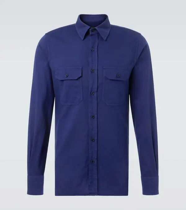 TOM FORD Cotton And Linen Drill Shirt