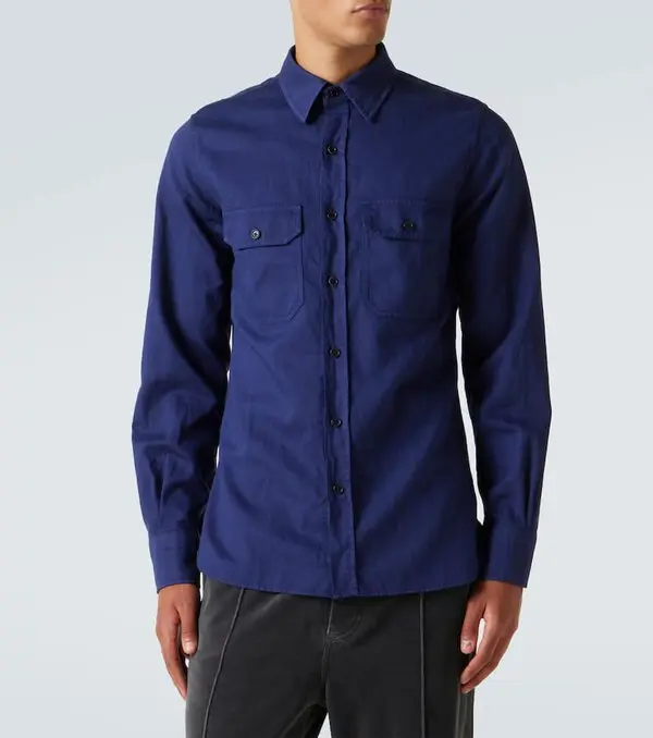 TOM FORD Cotton And Linen Drill Shirt