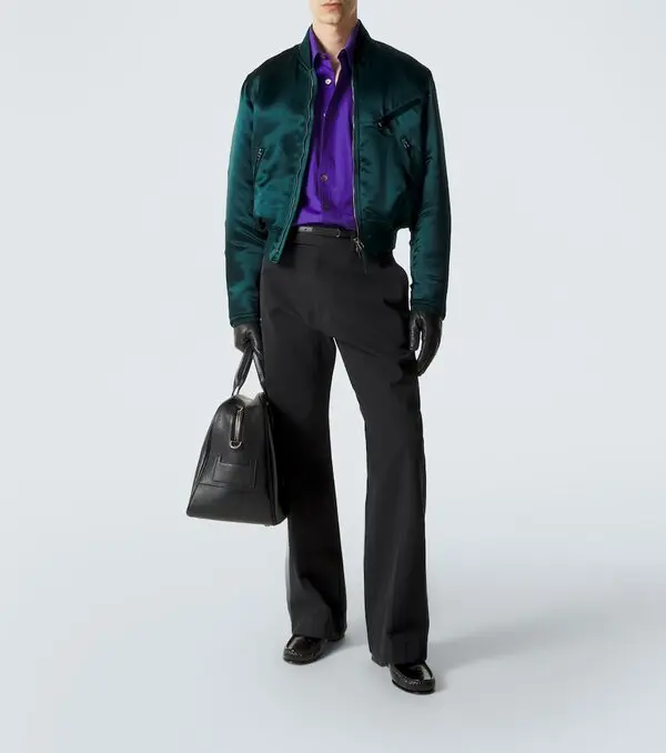 TOM FORD Satin Bomber Jacket