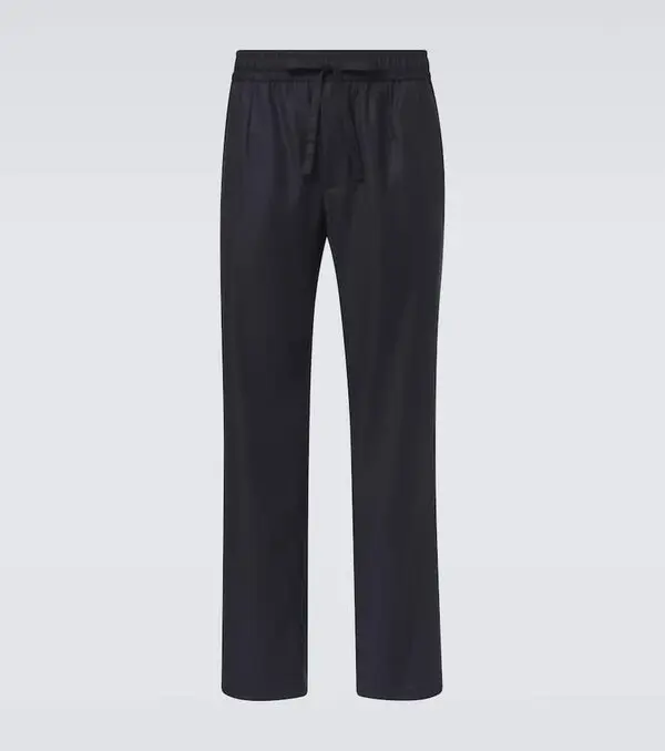 Dolce & Gabbana Virgin Wool Straight Trousers