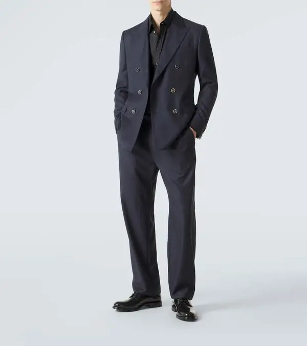 Dolce & Gabbana Virgin Wool Straight Trousers