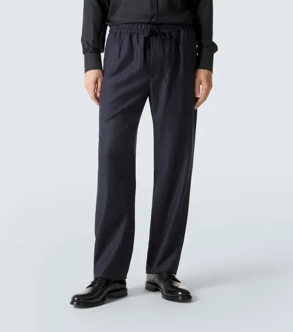 Dolce & Gabbana Virgin Wool Straight Trousers