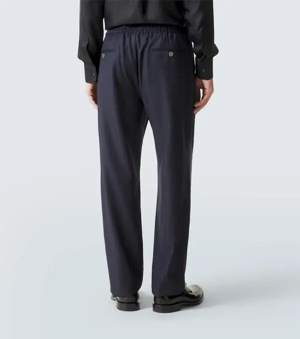 Dolce & Gabbana Virgin Wool Straight Trousers