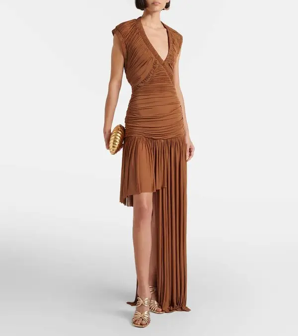 Christopher Esber Theron Draped Ruched Gown