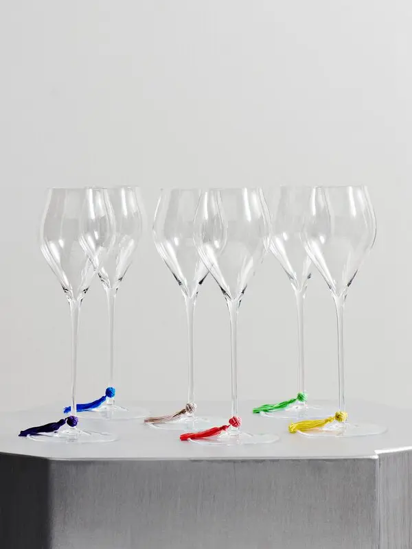 LOBMEYR Set Of Six Champagne Glasses - Multi