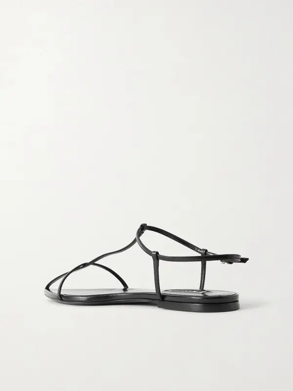 JIL SANDER Leather Point-toe Sandals