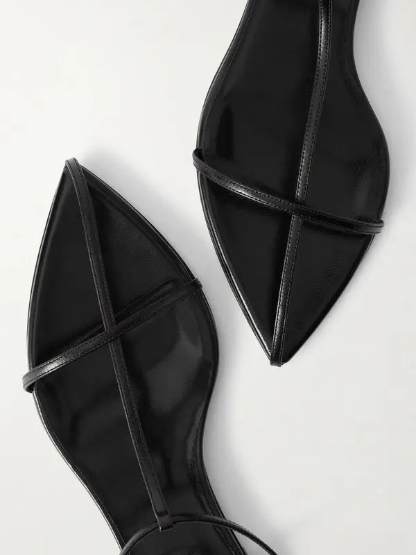JIL SANDER Leather Point-toe Sandals