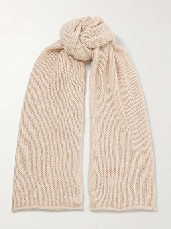 Guest In Residence The Blanket Ribbed Cashmere Scarf - Sand