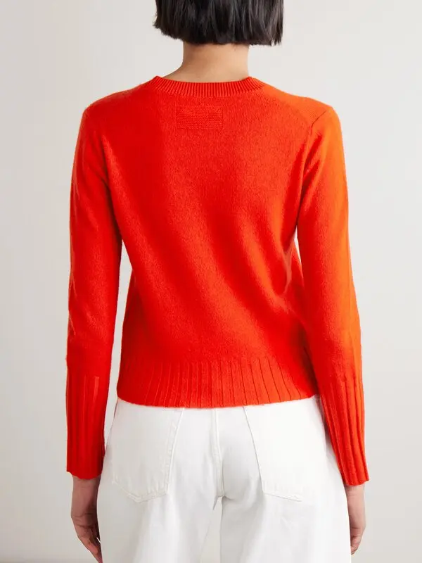 Guest In Residence Shrunken Cashmere Sweater - Red