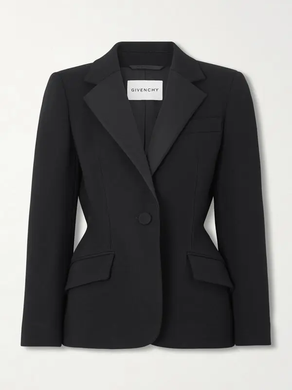 Givenchy Blend Trimmed Wool-blend Blazer