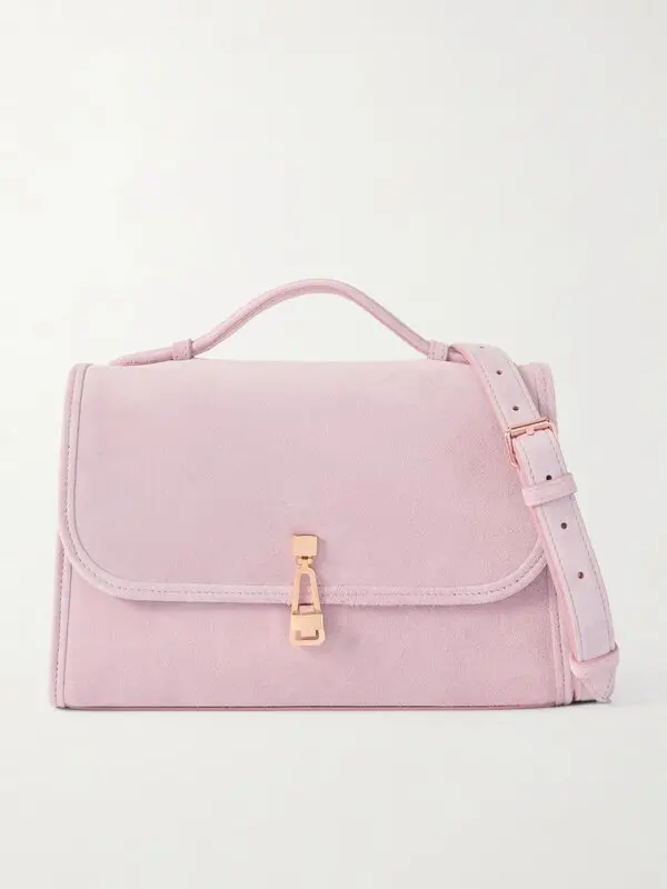 Gabriela Hearst Leonora Medium Suede Tote - Pink