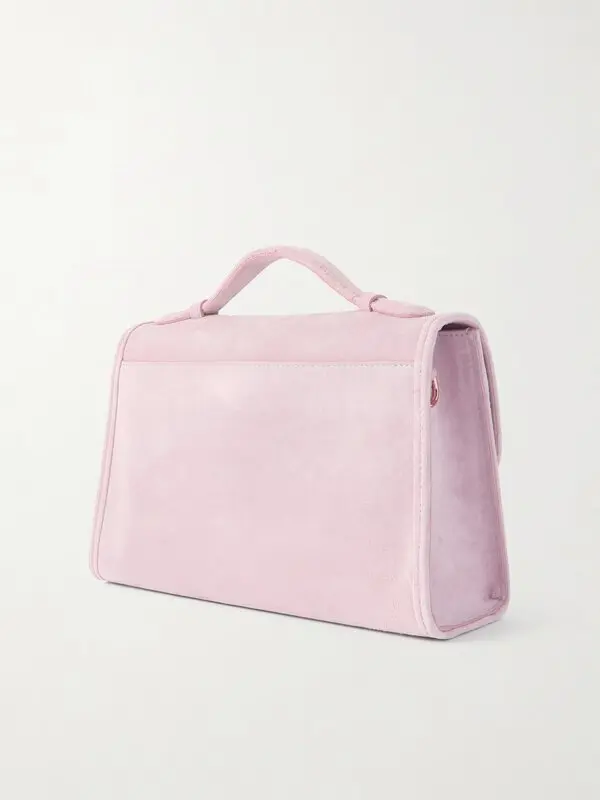 Gabriela Hearst Leonora Medium Suede Tote - Pink