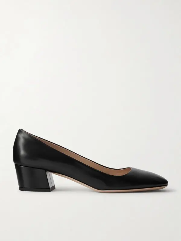 Gabriela Hearst Agathe 40 Leather Pumps - Black
