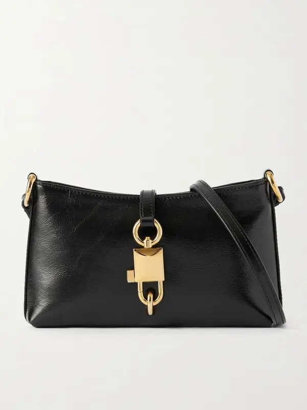 Dolce & Gabbana Lock Textured-leather Shoulder Bag
