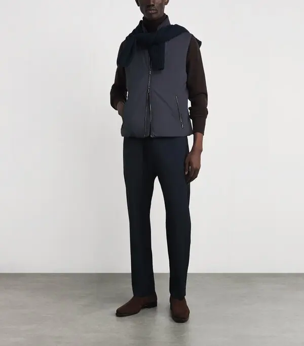 MOORER Senio Gilet - Navy
