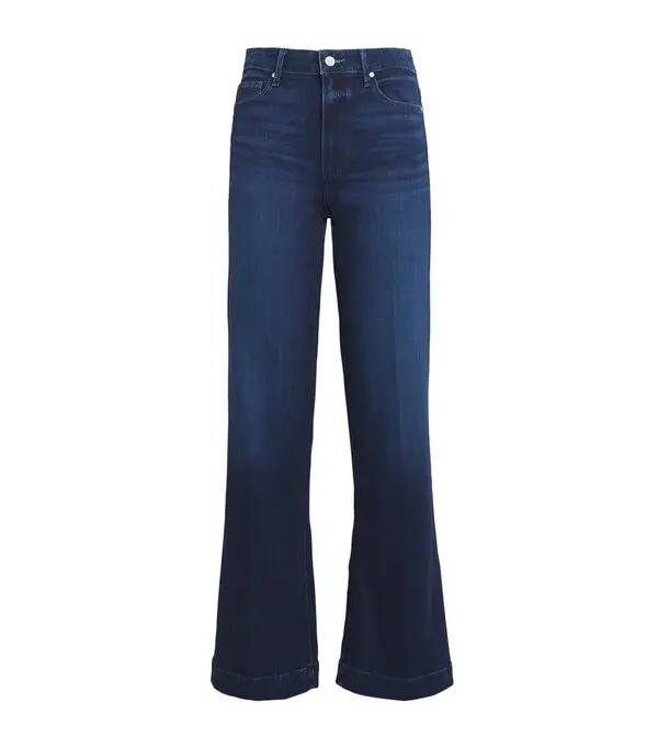 Paige Leenah Wide-leg Full Length Jeans - Navy