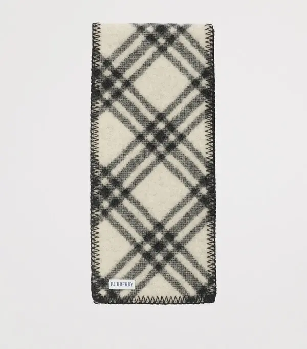 Burberry Wool Check Scarf