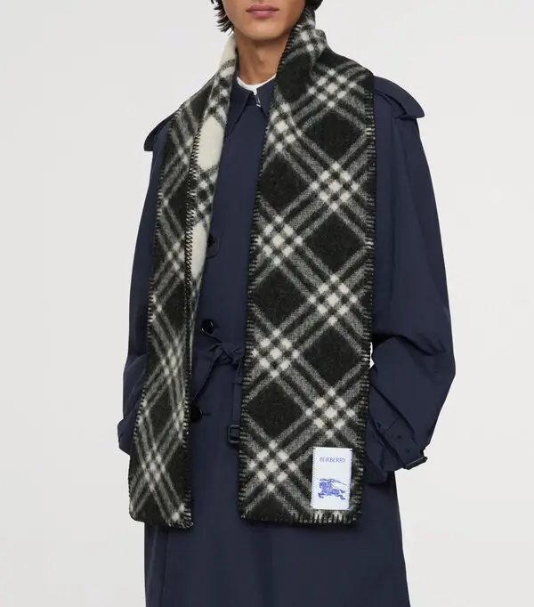 Burberry Wool Check Scarf