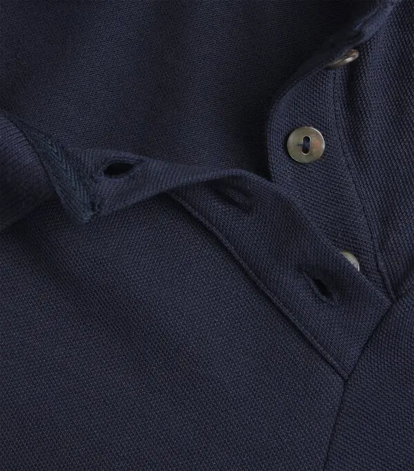 A.W.A.K.E. Mode Cotton Asymmetric Double Polo Shirt