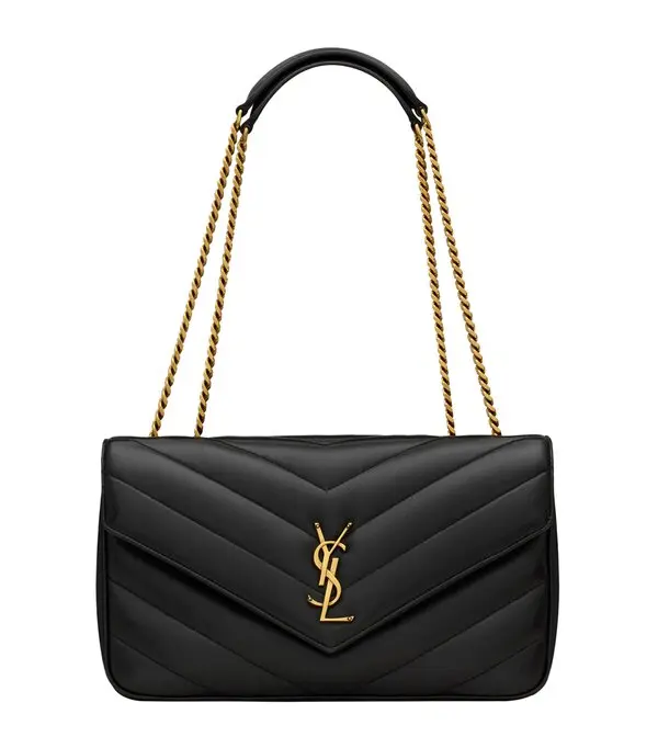 Saint Laurent Medium Loulou Shoulder Bag - Black