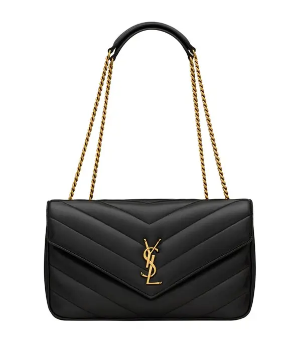 Saint Laurent Medium Loulou Shoulder Bag - Black
