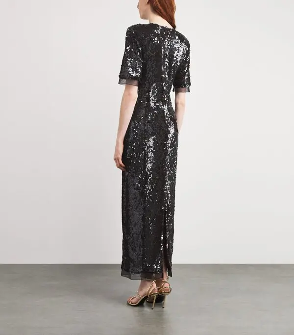 Rachel Gilbert Embellished Kaia Maxi Dress - Brown