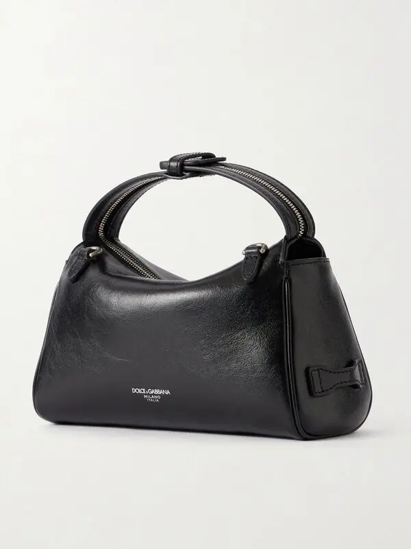 Dolce & Gabbana Vittoria Leather Shoulder Bag - Black