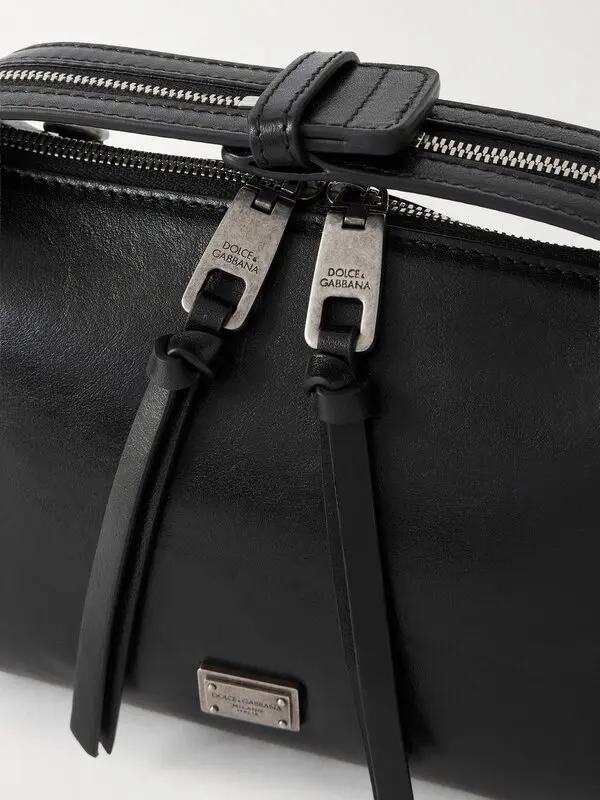 Dolce & Gabbana Vittoria Leather Shoulder Bag - Black