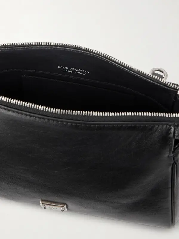 Dolce & Gabbana Vittoria Leather Shoulder Bag - Black