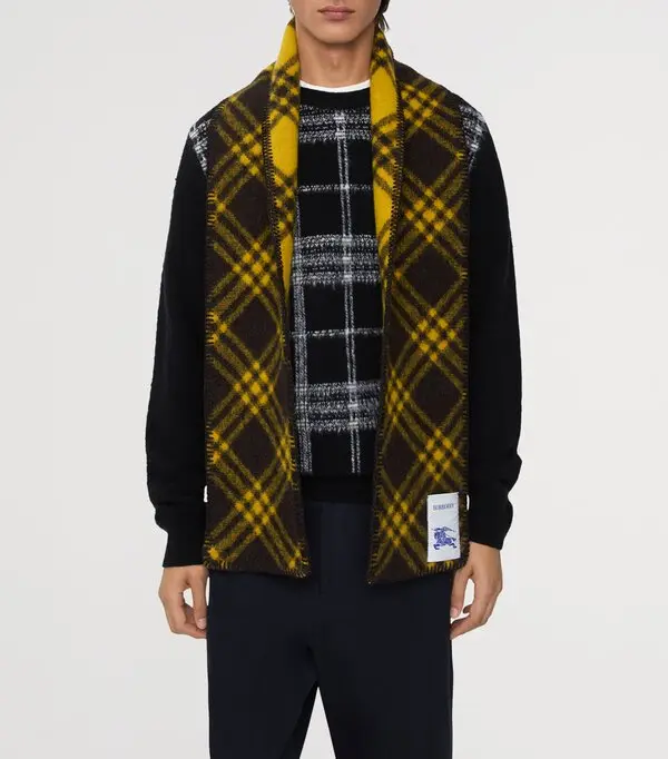 Burberry Wool Check Scarf