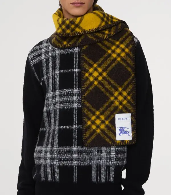Burberry Wool Check Scarf
