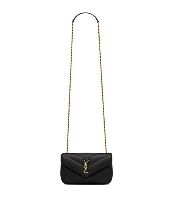 Saint Laurent Mini Loulou Shoulder Bag - Black