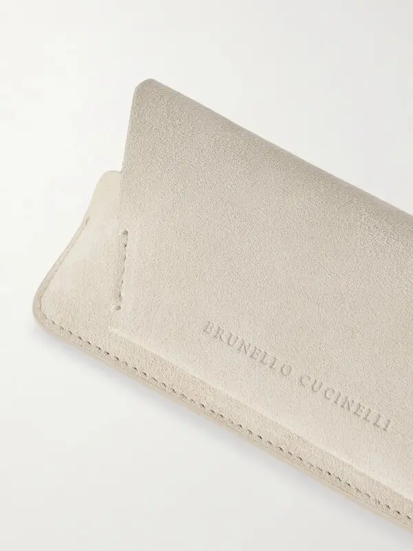 Brunello Cucinelli Suede Glasses Case