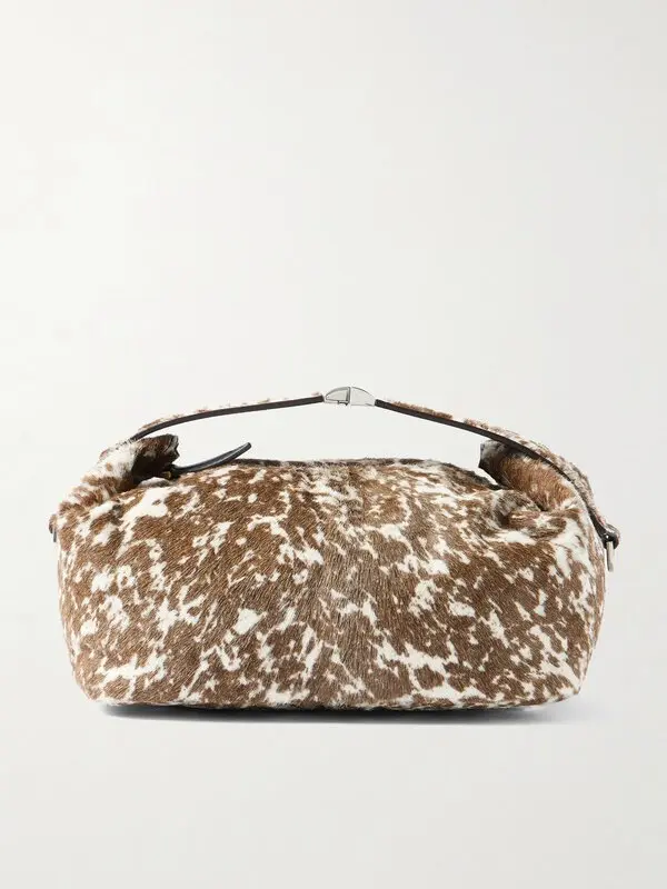 Calvin Klein Andy Printed Calf Hair Clutch