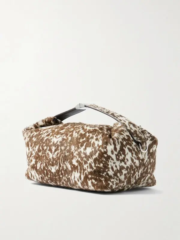Calvin Klein Andy Printed Calf Hair Clutch