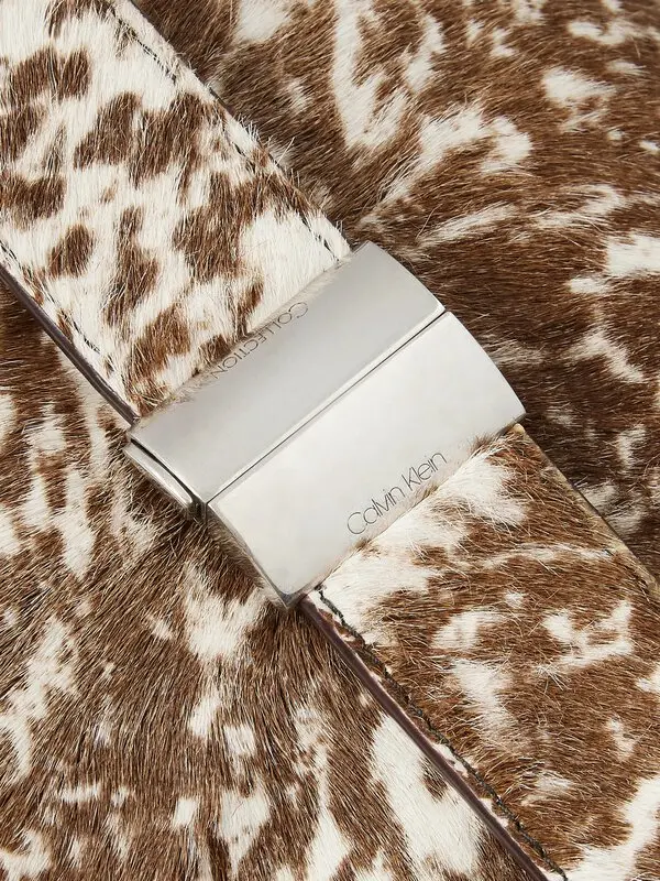 Calvin Klein Andy Printed Calf Hair Clutch