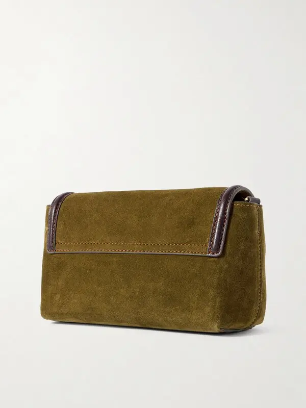 ANYA HINDMARCH Mortimer Frame Suede Shoulder Bag