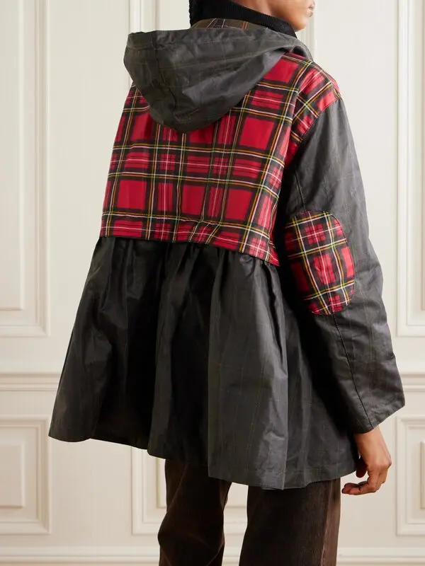 Barbour X Ganni Hooded Peplum Jacket - Multi